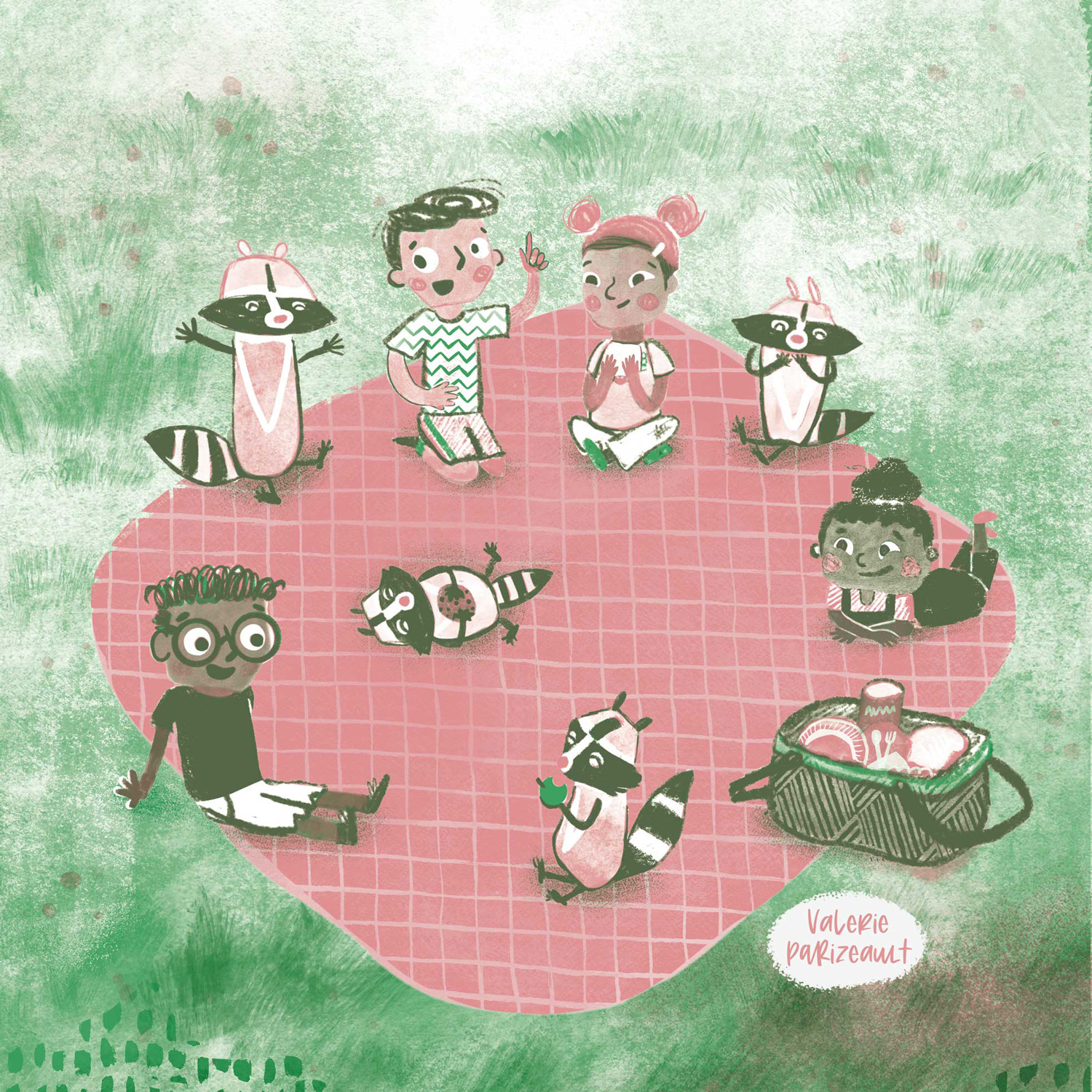 Illustration Québec - Valérie Parizeault - Un Mystère au parc