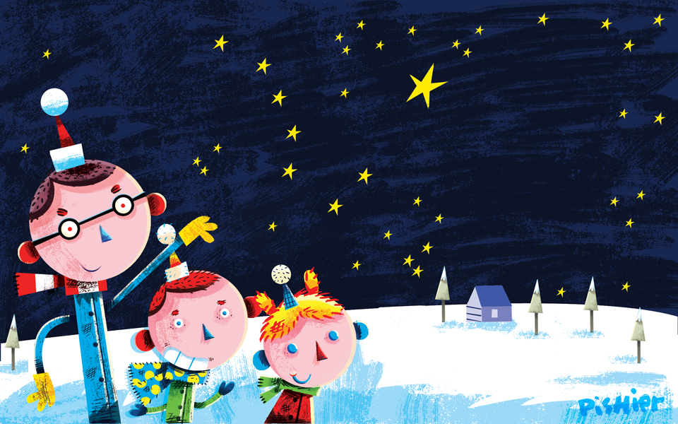 Illustration Québec - PisHier - chickaDEE magazine hiver/winter 2015