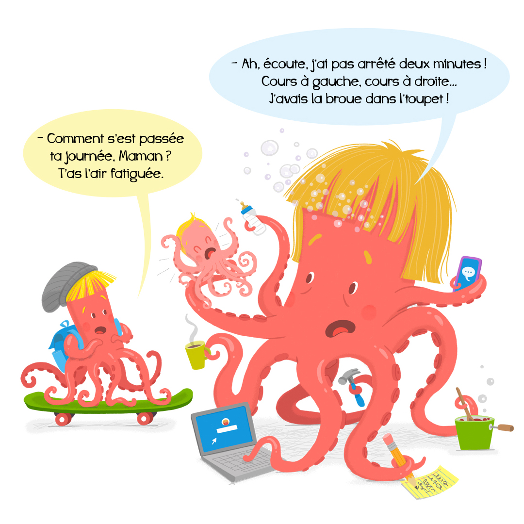 Illustration Québec - Pascale Constantin - Avoir de la broue dans le toupet