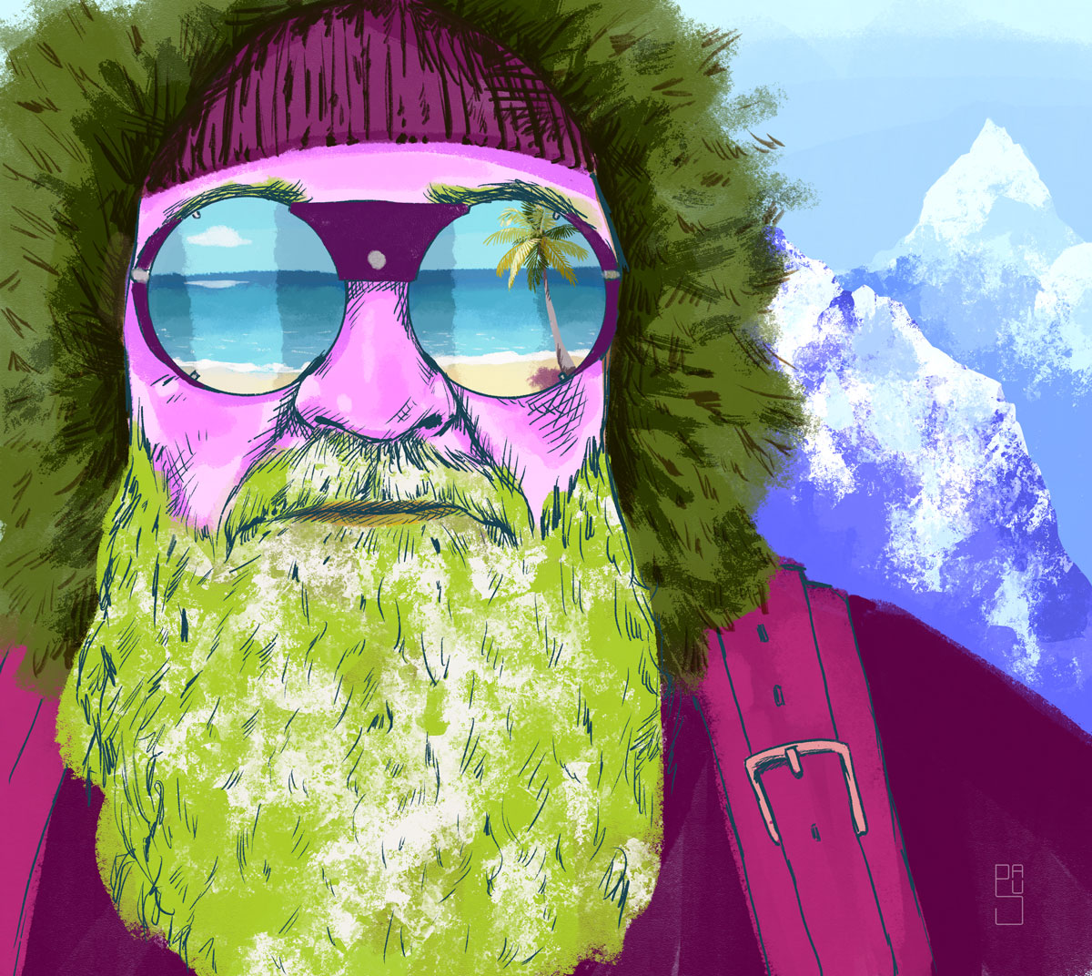 Illustration Québec - Pauline Stive - Étiquette de bière