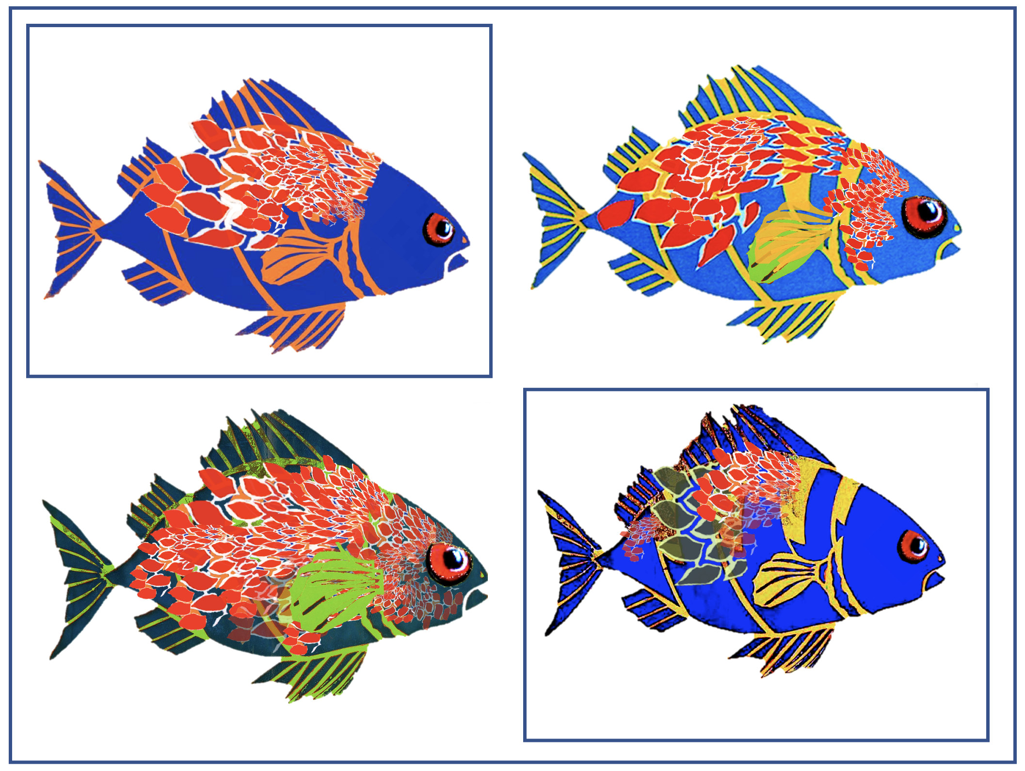 Illustration Québec - Daniel Laflamme - Poisson c